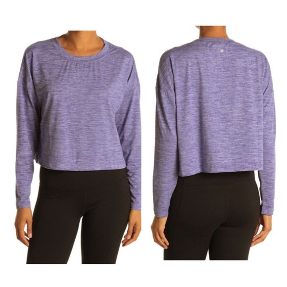 Zella | Tops | Z By Zella Purple Sage Jennifer Crewneck Crop Top | Poshmark